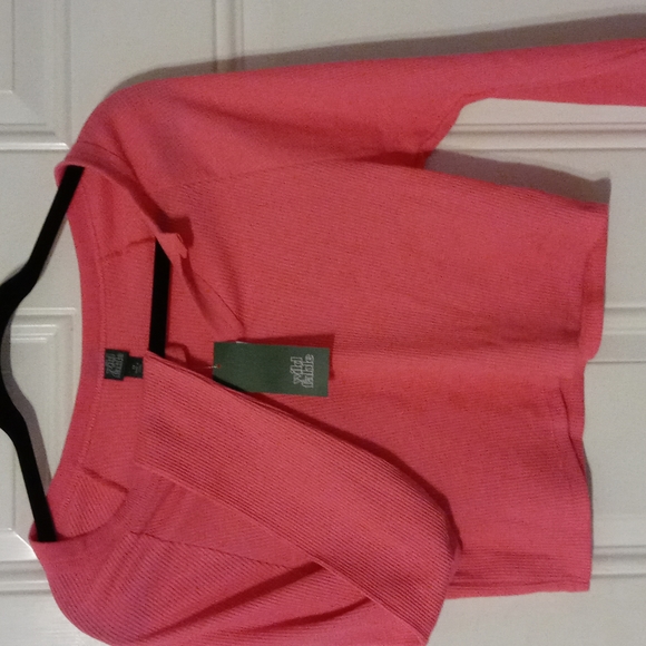 Tops | Nwt Pink Thermal Top | Poshmark